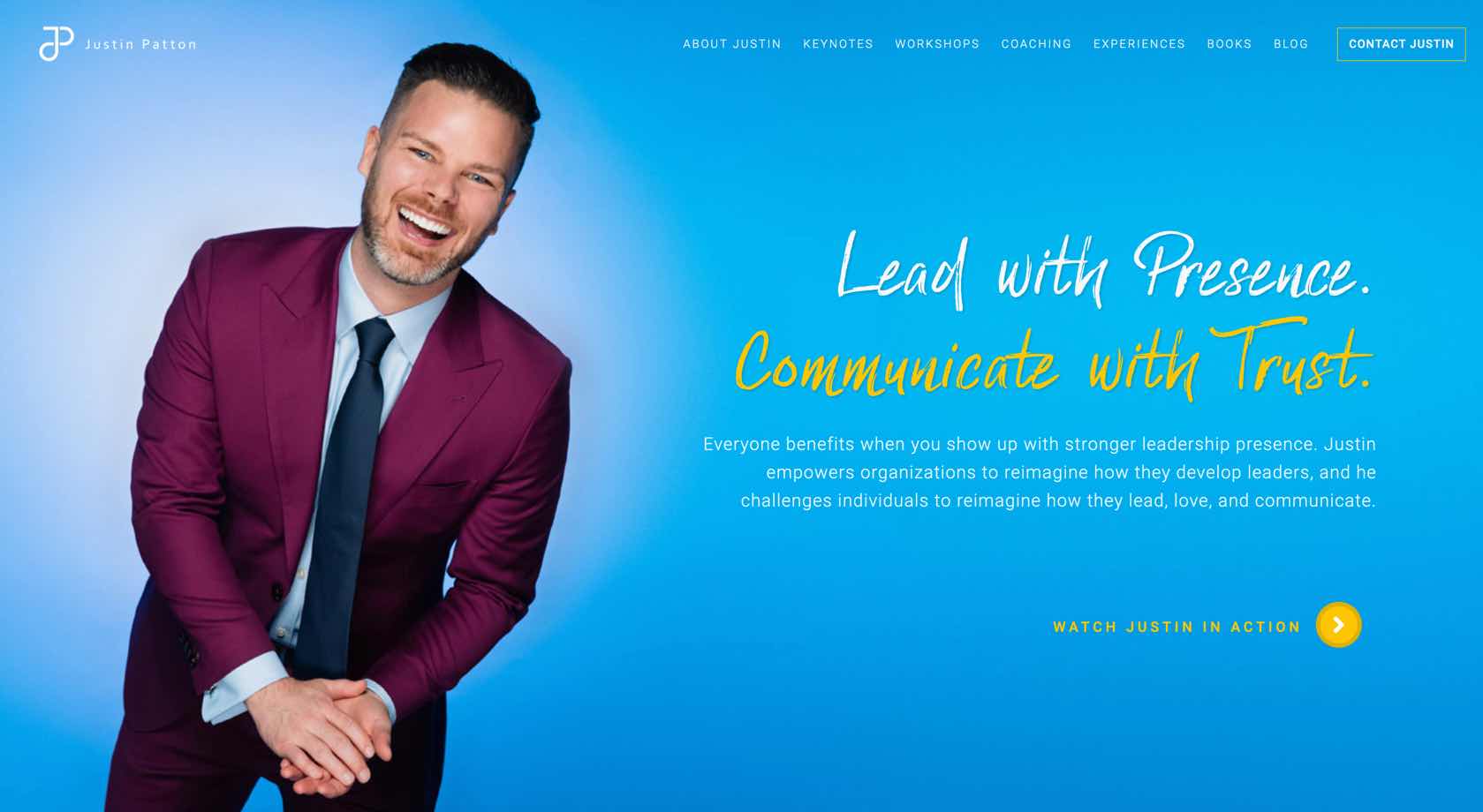 Executive Coach, Keynote Speaker, Leadership Presence Expert - Justin ...
